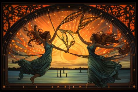 Premium Ai Image Agile Acrobats Soaring Through The Air With Aerial Grace Generative Ai