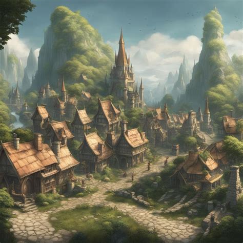 Elven Town By Victorrock97 On Deviantart