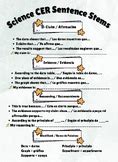 Cer Sentence Stems For High School Science Bilingual Support Included