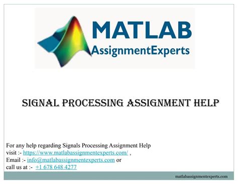 Signal Processing Assignment Help By Matlab Assignment Experts Issuu