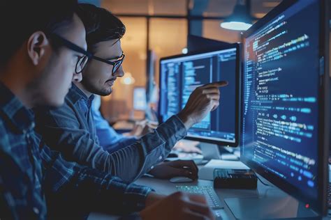 Brainstorming It Programmers Use Computer Together Software Engineers