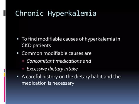 Management Of Hyperkalemia In Ckd 2 Pptx