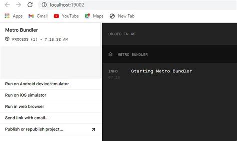 Connect Genymotion Emulator With React Native Codeloop
