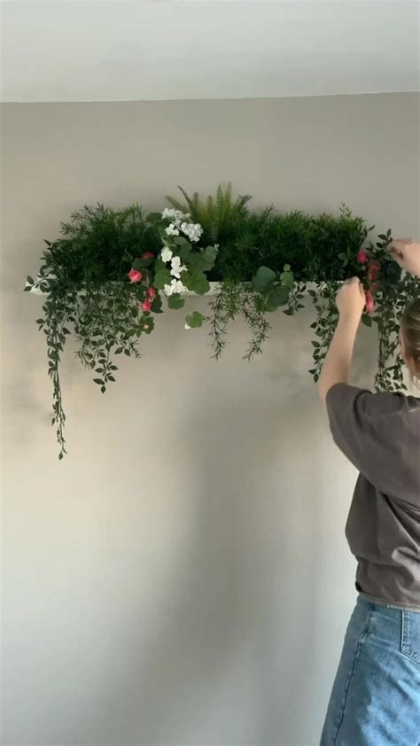 Foliage Floating Shelf Artificial Plants Kunstpflanzen Pflanzen Wandgestaltung