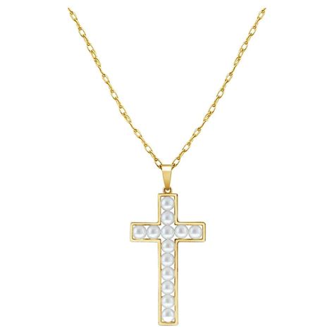 Hand Crafted 14k Yellow Gold Cross Pendant For Sale At 1stdibs 14k