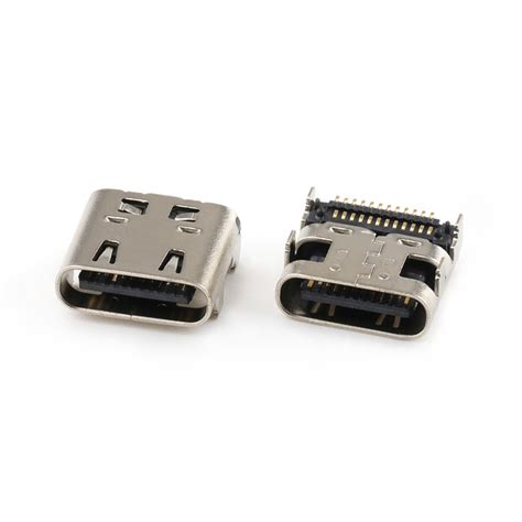Dual Smt L 7 9mm Usb Type C 24p Female Socket Connector