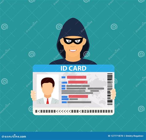 Id Card Data Phishing Stock Vector Illustration Of Internet 127771878