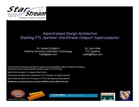Asynchronous Design Automation Enabling Ftl Systems