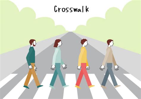 820 Street Crossing Lines Stock Illustrations Royalty Free Vector