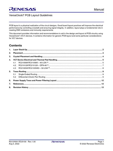 Ren Vc7 Pcb Layout Guidelines Pdf