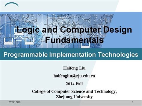 Logic And Computer Design Fundamentals Programmable Implementation Technologies