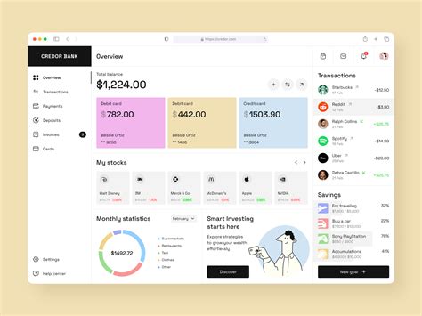 fintech web app by ronas it ui ux team on dribbble
