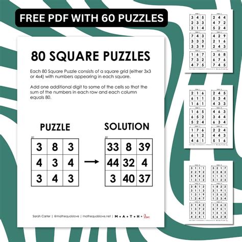 Math Puzzle Worksheets Math Puzzle Worksheets