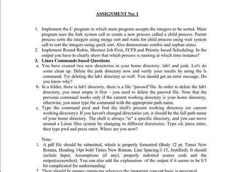 Solved ASSIGNMENT No Implement The C Program In Which Chegg