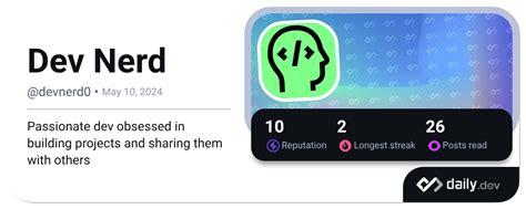 Dev Nerd Devnerd0 Dailydev