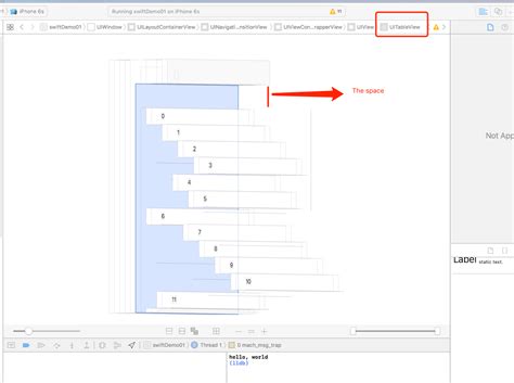 Ios Q Tableview Created By Storyboard Running Appears Space Form The