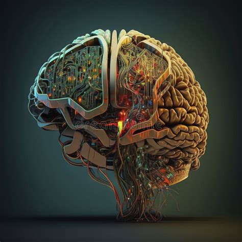 Computer Brain Generative Ai Stock Illustration Illustration Of Human Intellectual 268283786