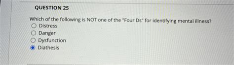 solved question 25which of the following is not one of the