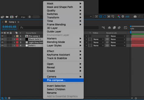 How To Precompose After Effects AEJuice
