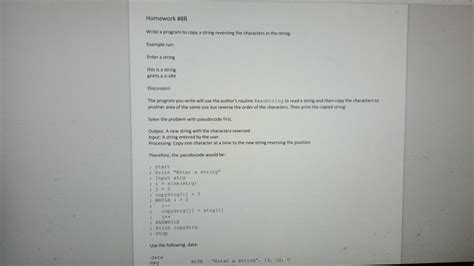 Solved Homework 8b Write A Program To Copy A String