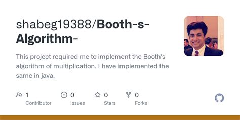 Github Shabeg19388booth S Algorithm This Project Required Me To