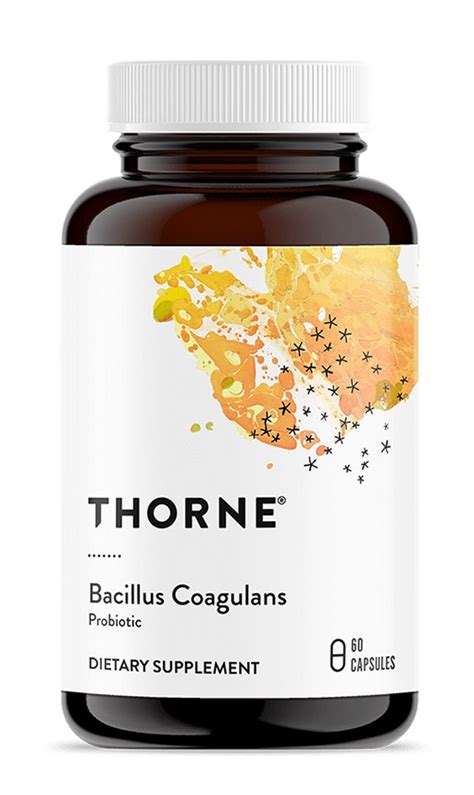 Thorne / Торн Bacillus Coagulans Пробиотик Бацилус Коагуланс, 60 ...