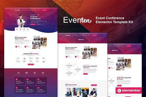 Eventen Event Conference Elementor Pro Template Kit