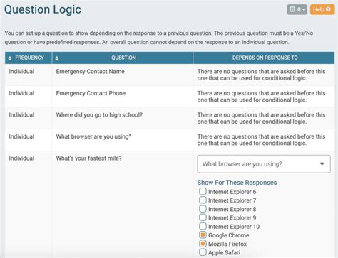 Questions Dashboard Page Phase 2 Released Runsignup
