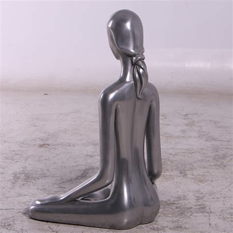 Posture Yoga Position Assis Décorations Statues Et Décors En Résine
