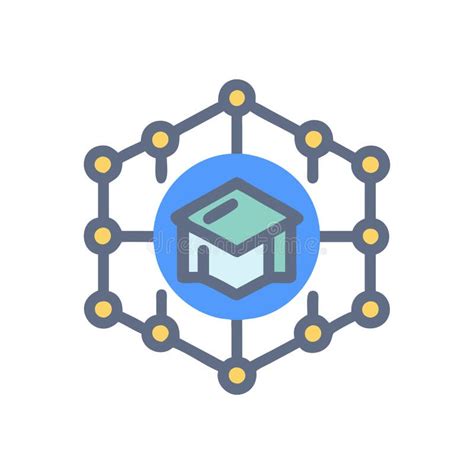 Dynamic Deep Learning Symbol Illustration Stock Illustration
