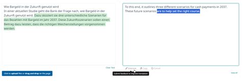 8 6 3 suggest a better translation insert improved translation in