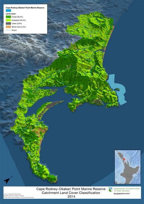 Surrounding Land Cape Rodney Okakari Point Goat Island Marine