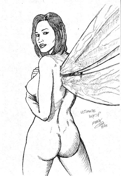Rule 34 1girls 2005 Female Janet Van Dyne Mark Coon Marvel Monochrome