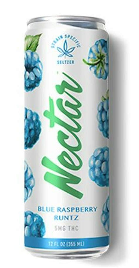 Blue Raspberry Runtz Seltzer 0 28g Edibles Nectar Palmer Ma