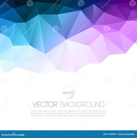 Vector Abstract Geometric Background With Triangle Stock Vector Illustration Of Poster