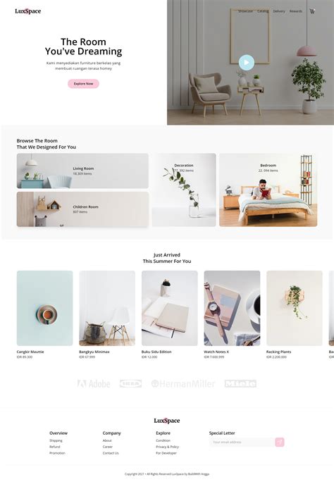 GitHub LukmanRambe LuxSpace A Furniture E Commerce Web Design