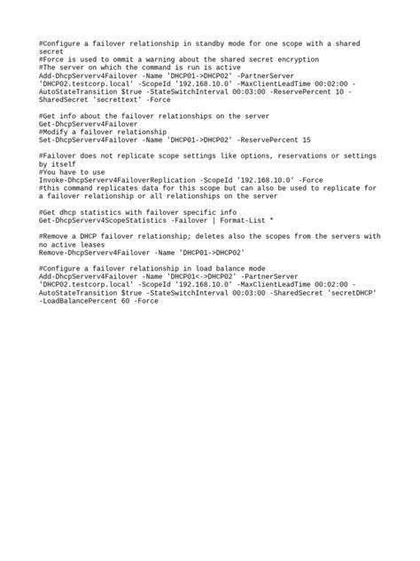 Dhcp Failover Pdf