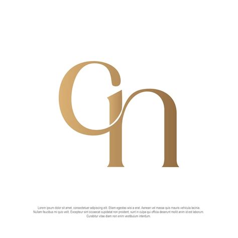 Premium Vector Elegant Monogram Cn