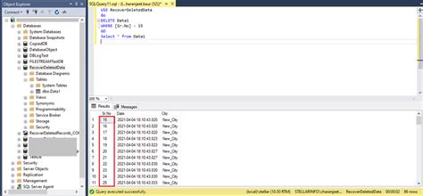 How To Recover Deleted Table Data Without Backup In Sql Server