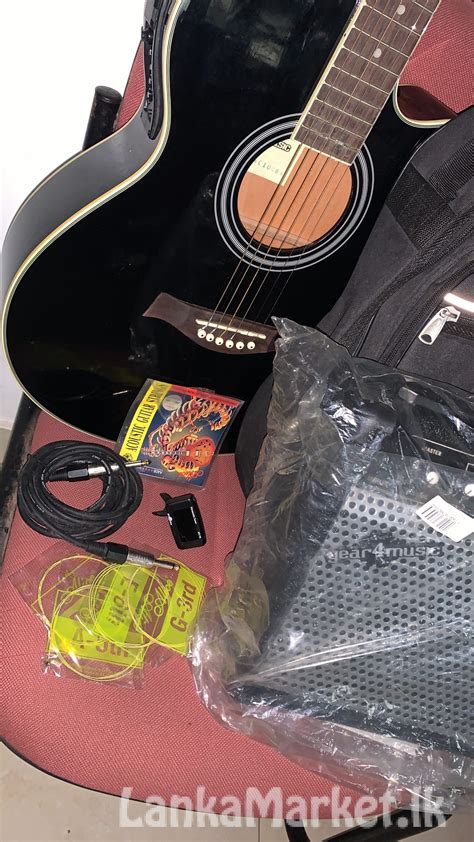 Gear4musicuk Electro Acoustic Guitar With Amp And Kit Lankamarket