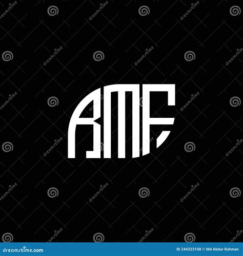 Rmf Letter Logo Design On Black Background Rmf Creative Initials Letter Logo Concept Rmf