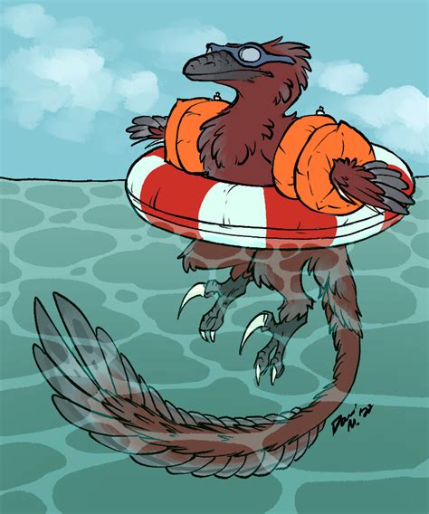 Swimming Pyroraptor Jurassic Park Know Your Meme