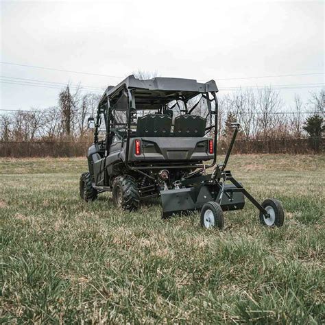 Atv And Utv Transformer Tow Frame With Grader Blade Snow Attachment Plow And Tiller Accessory