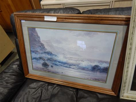 Ocean Scene Print By Bob Sanders In Wood Frame