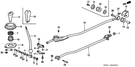 Oem Honda 88 00 D B Series Shift Linkage Spring Pin Clip Clamp