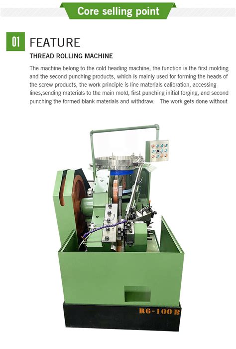 Automatic Screw Making And Rebar Thread Rolling Machines Cold Heading