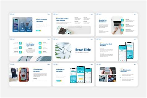 Travelo Mobile Apps Powerpoint Template Incl Application And Creative Envato
