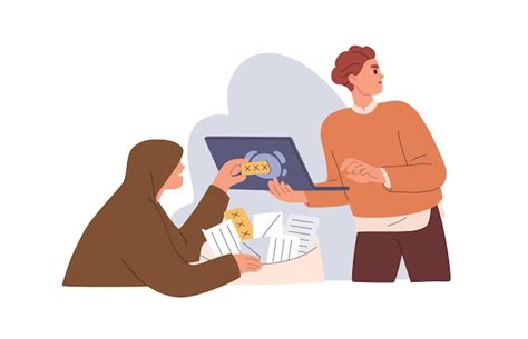 Premium Vector Online Scam Fraud Cyber Crime Concept Hacker Scammer Attacking Personal