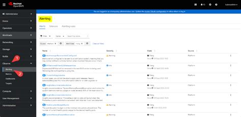 Viewing Openshift Cluster Alerts Implementation Guide—red Hat