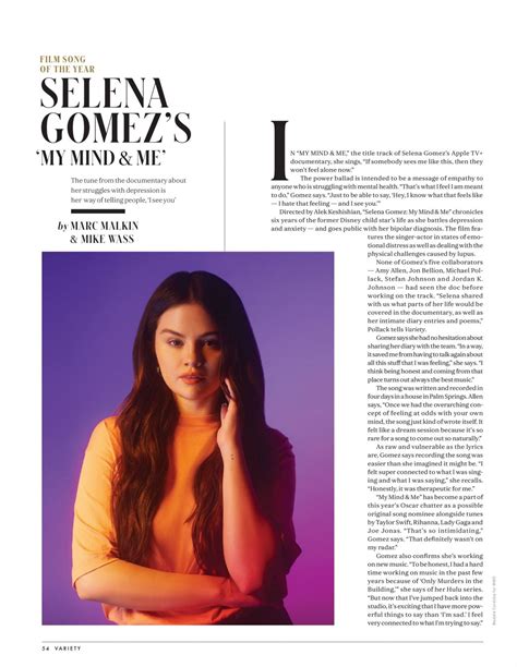 Selena Gomez Variety Magazine 11 30 2022 Issue CelebMafia